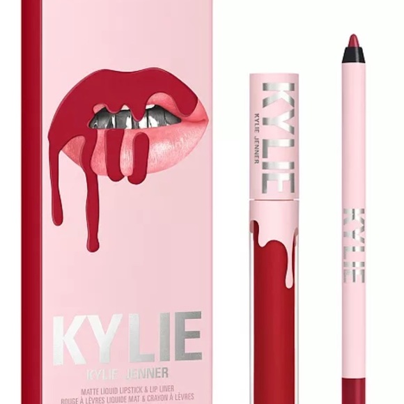 Kylie Cosmetics | Skincare | Kylie New Kylie Jenner Matte Liquid Lipstick Lip Liner 8 Queen Mate ...